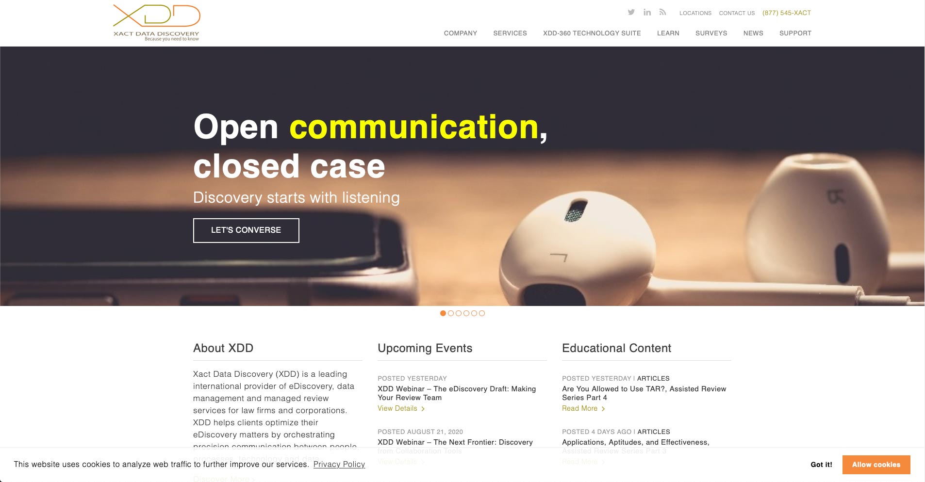 Oyova Builds a Sleek New Website for XDD - Oyova Software